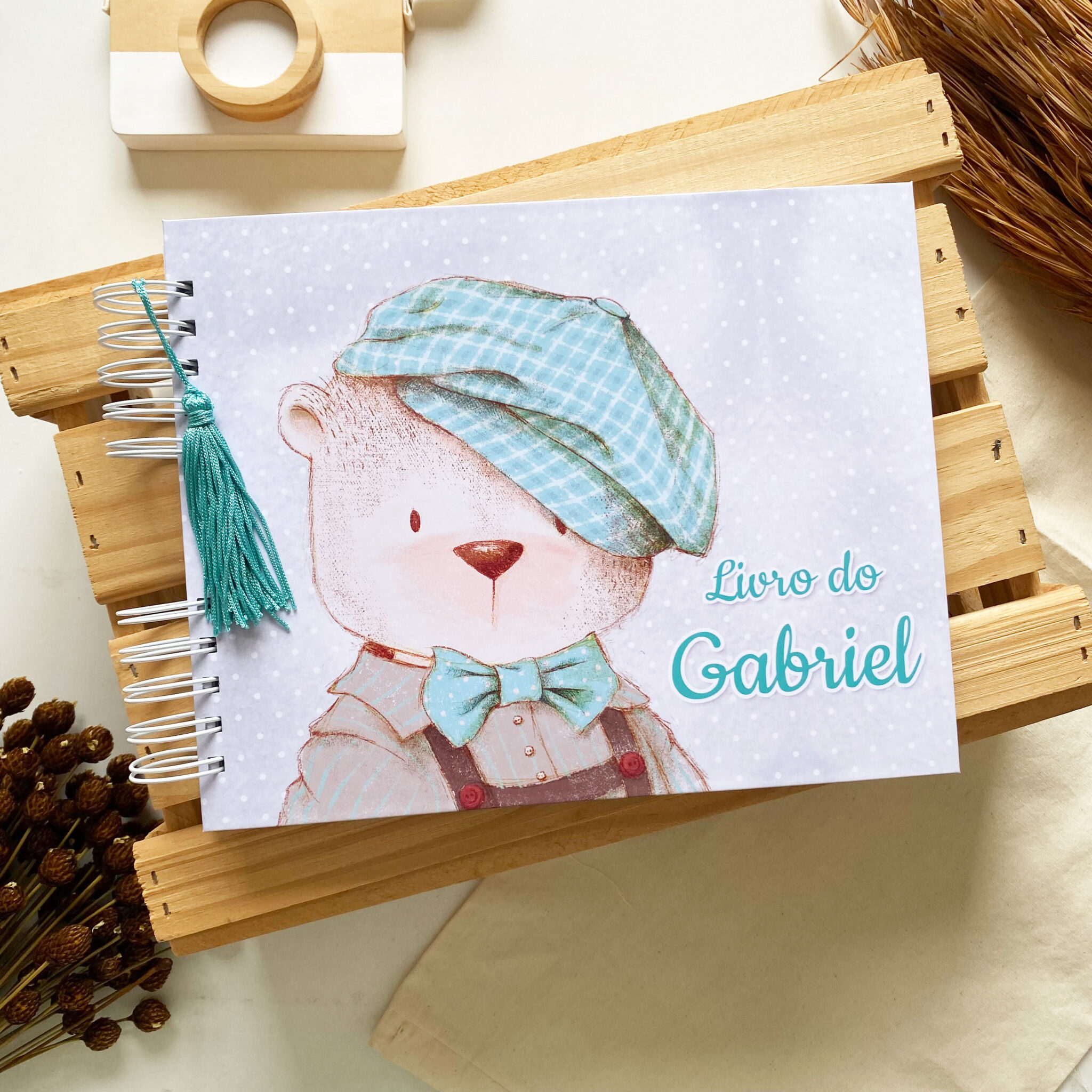 Kit Livro e Caderneta Ursinho 5 - Ilustra Mimo